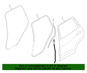 51767428706 - 2019-2025 BMW Front Weather-Strip (51-76-7-428-706) | BMW ...