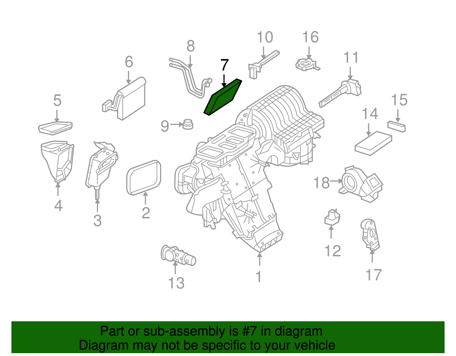 164-830-00-61 - Heater Core 2006-2012 Mercedes-Benz | Mercedes-Benz ...