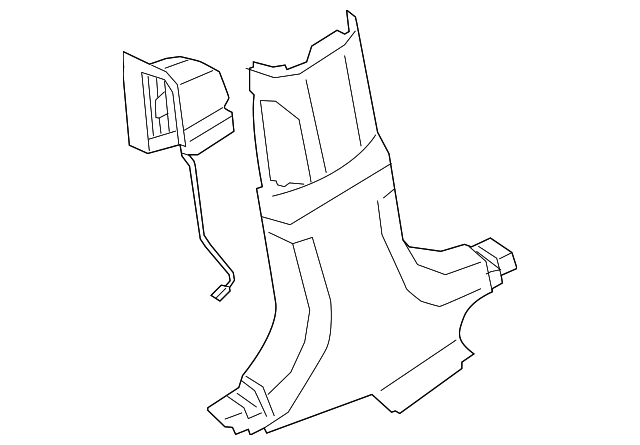 51-43-7-420-066 - Lower Center Pillar Trim - 2016-2022 BMW | BMW Parts ...