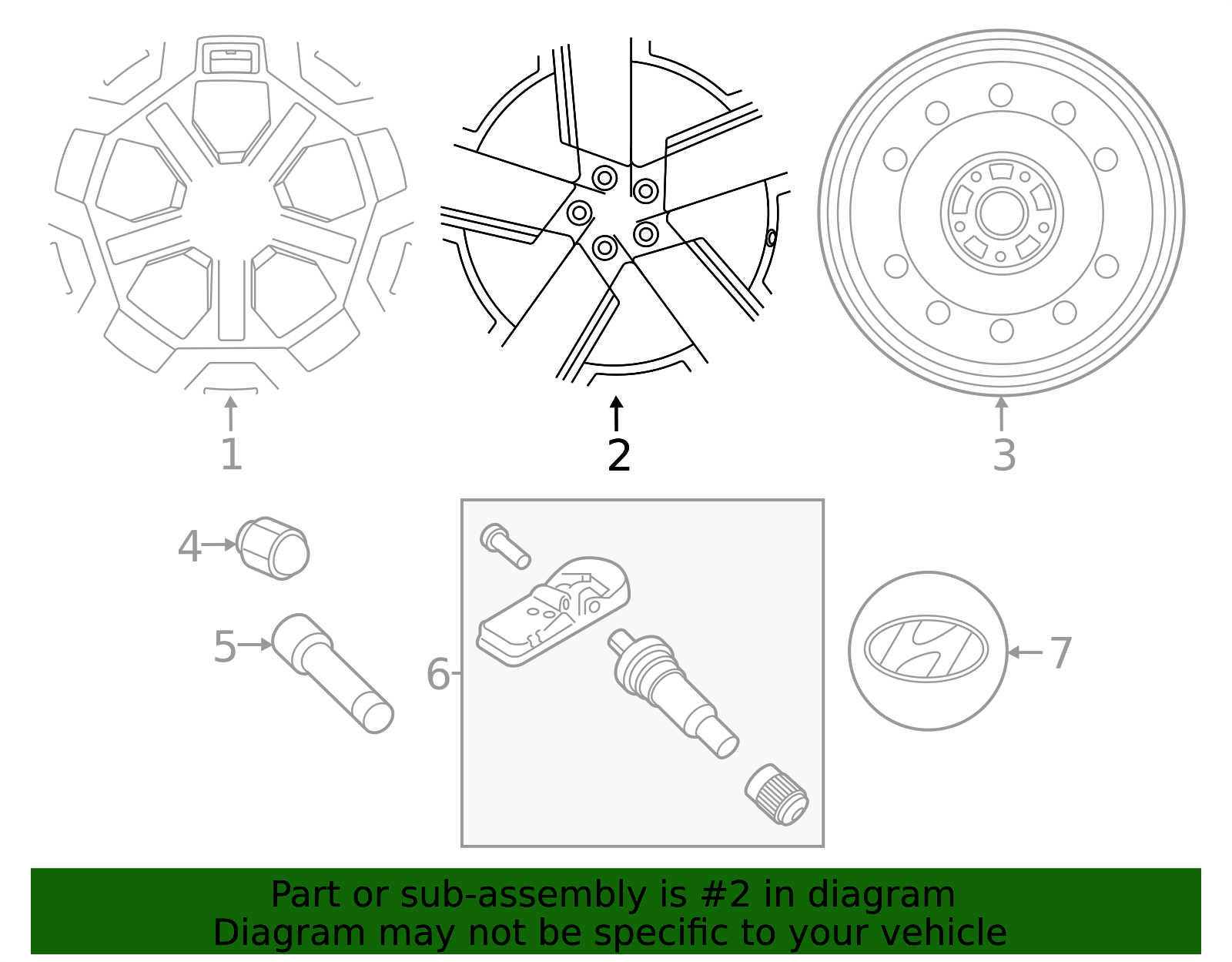 Hyundai - 52910-R6210 - Wheel, Alloy - 2024-2025 Hyundai Santa Fe | OEM ...