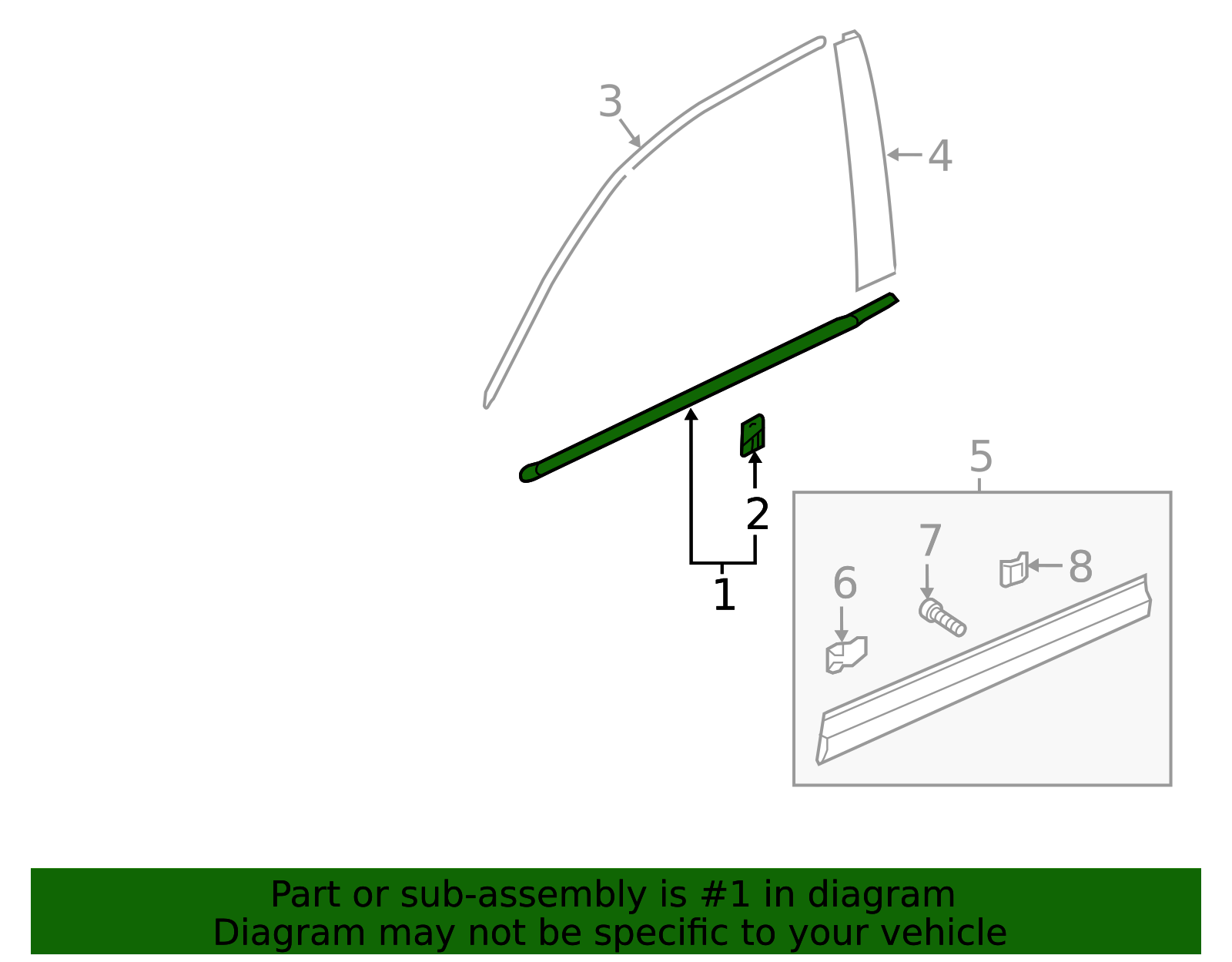 72410-T6Z-A01 - 2017-2020 Honda Ridgeline - Molding Assembly R Front ...