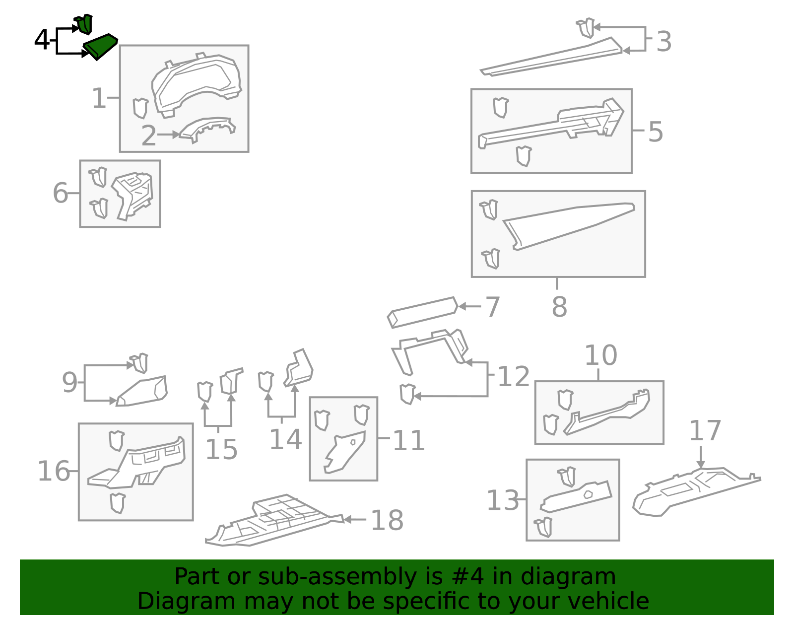 55474-07110-E0 - 2019-2022 Toyota Avalon - Finish Molding | Nucar ...