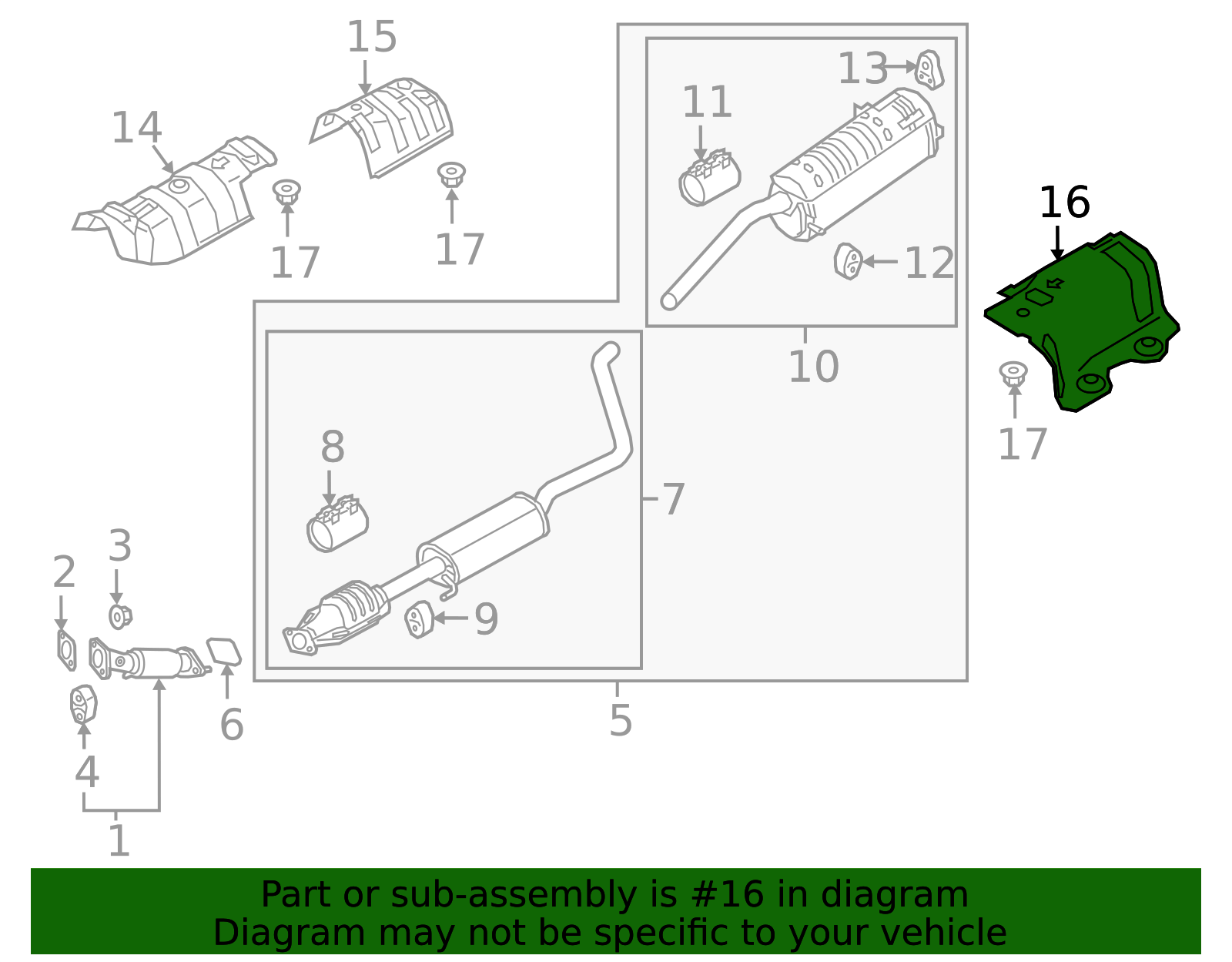 28795-H9100 - Heat Shield 2018-2023 Kia Rio | Kia.Parts Store