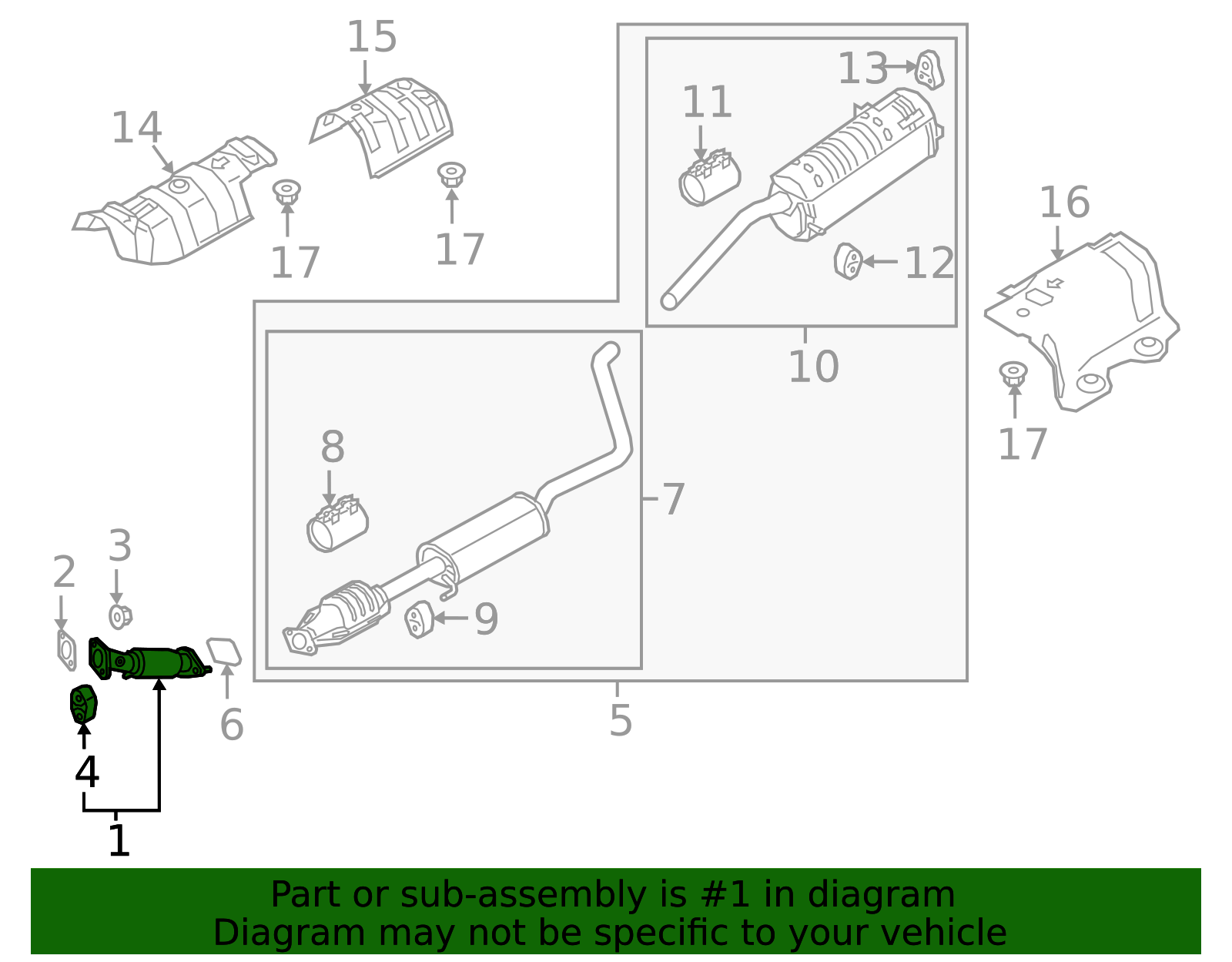 2018-2020 Kia Rio Exhaust Pipe 28610-H9200 | TascaParts.com