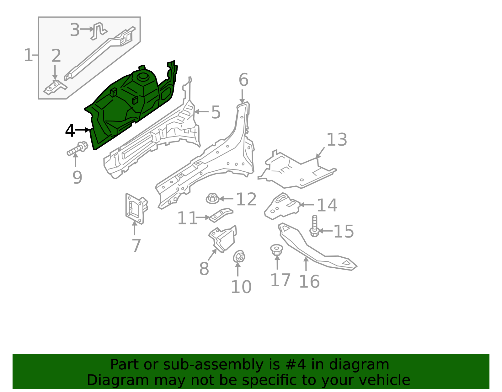 2017-2020 Lincoln Continental Apron Assembly G3GZ-5402020-B | Awesome ...