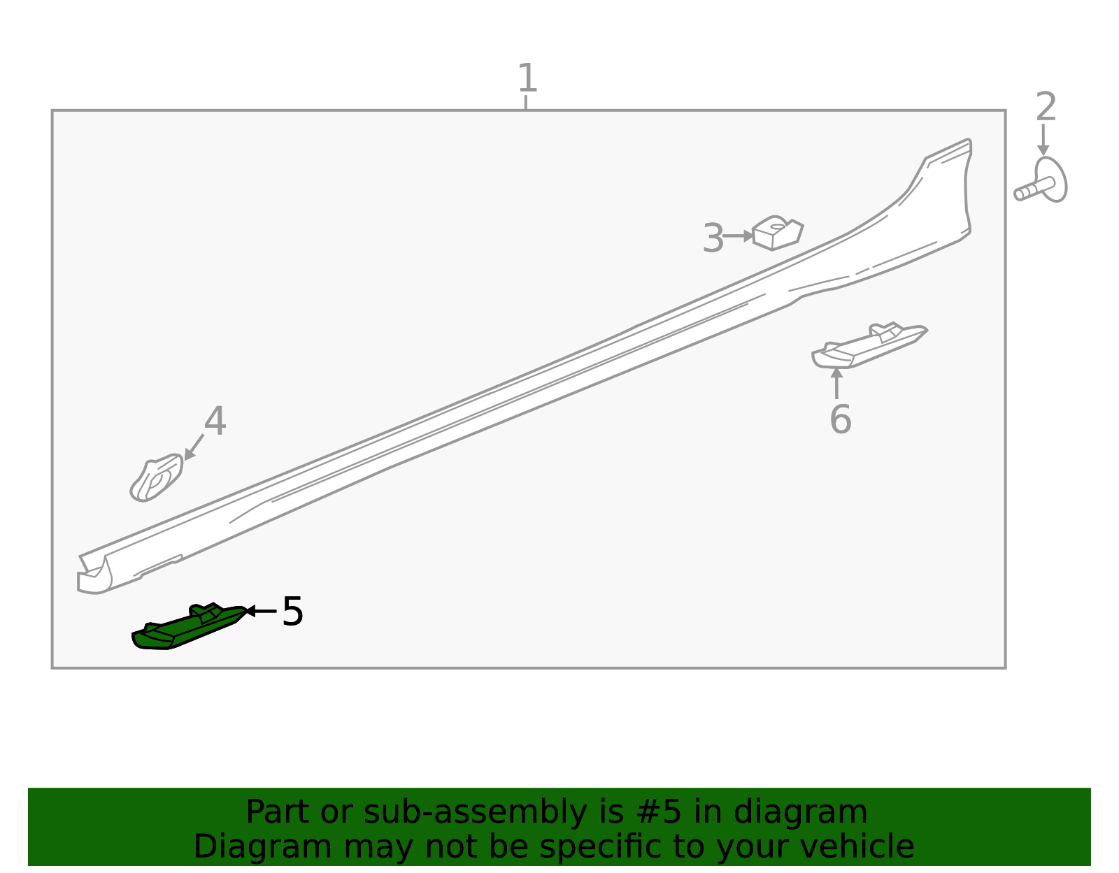 2018-2020 Buick Regal Sportback Primed Driver Side Rocker Panel Molding ...