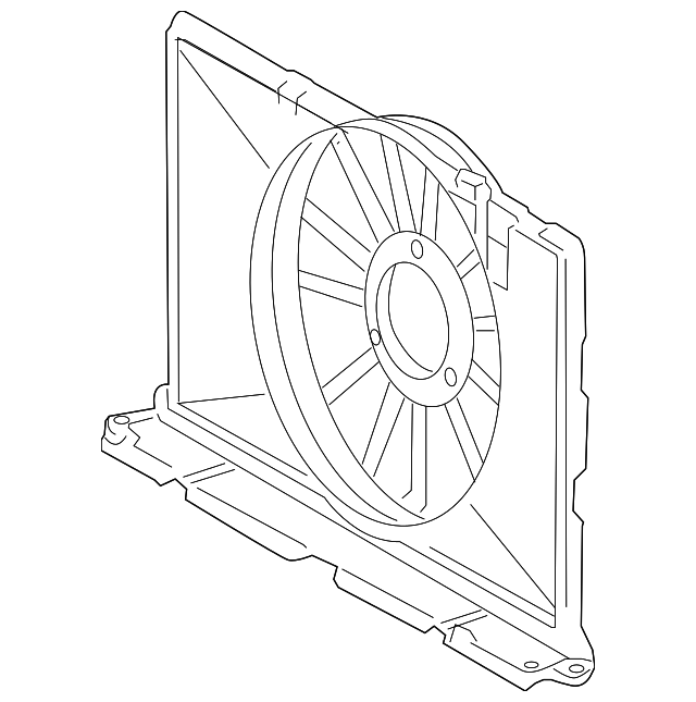 2009-2013 Toyota Fan Shroud 16711-0T040 | Toyota Parts Center