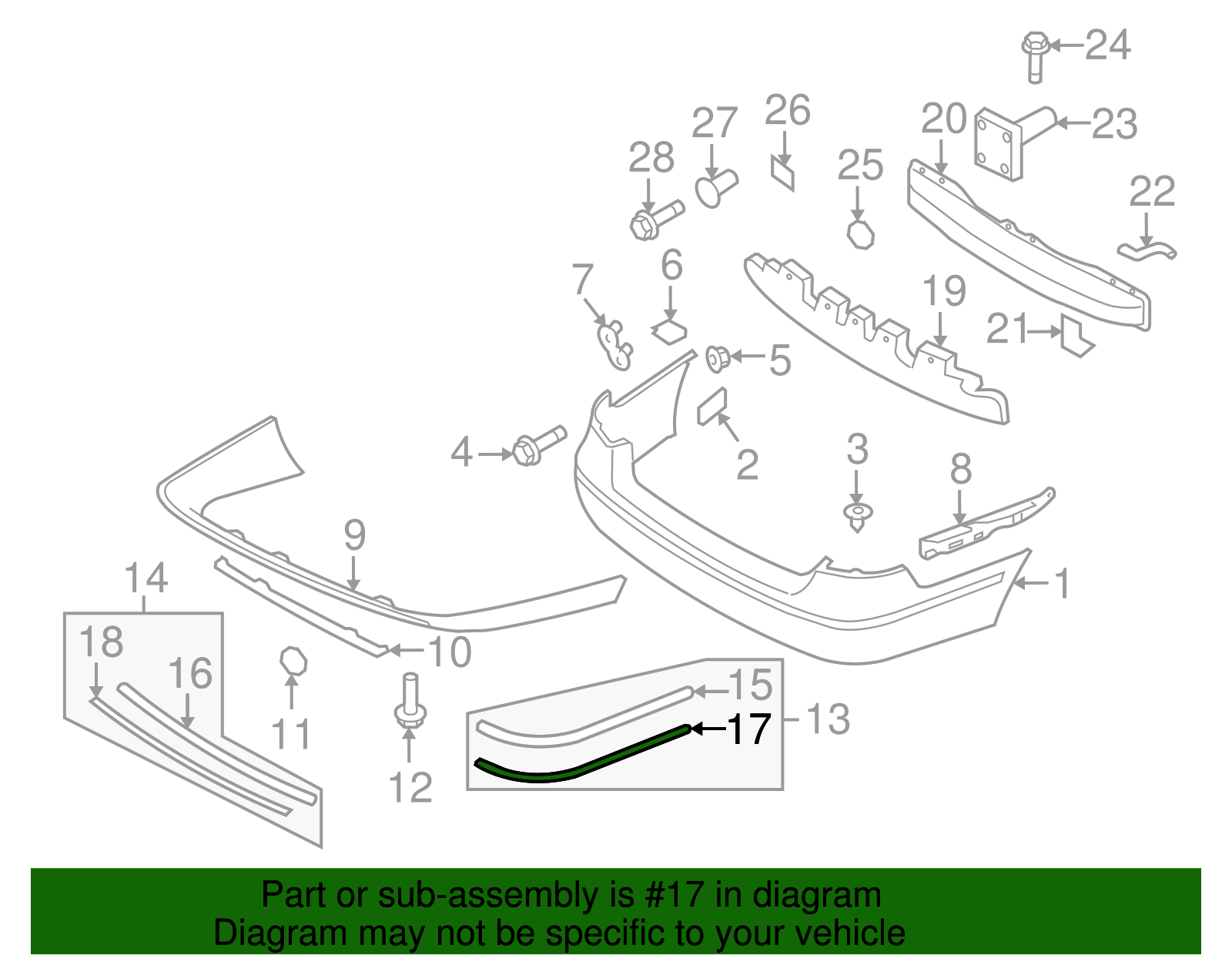 2006-2010 Hyundai Azera Chrome Strip 86683-3L200 | OEM Parts Online