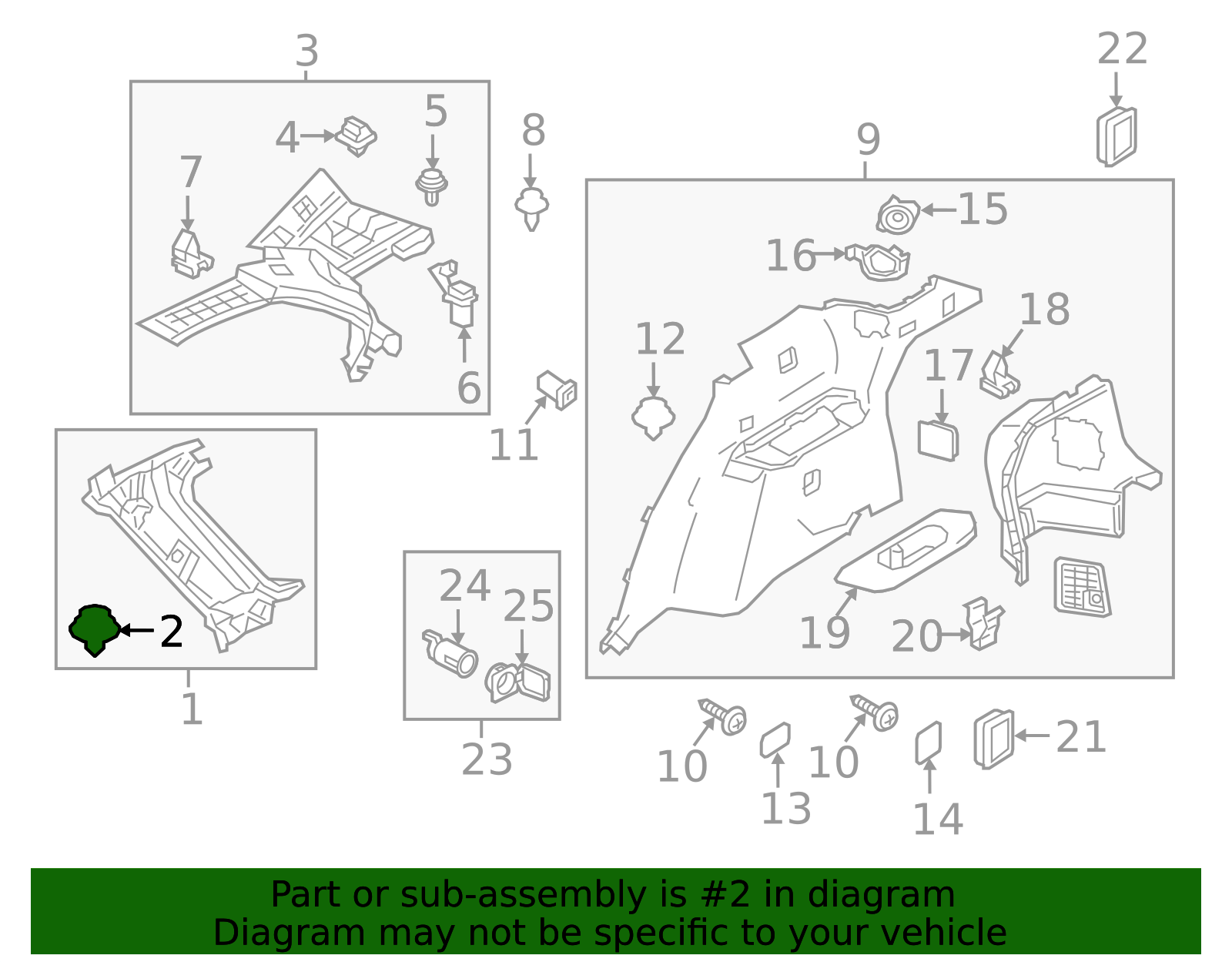 GE4T-68-865A - Lock Pillar Trim Lower Clip 1999-2025 Mazda | Florida ...