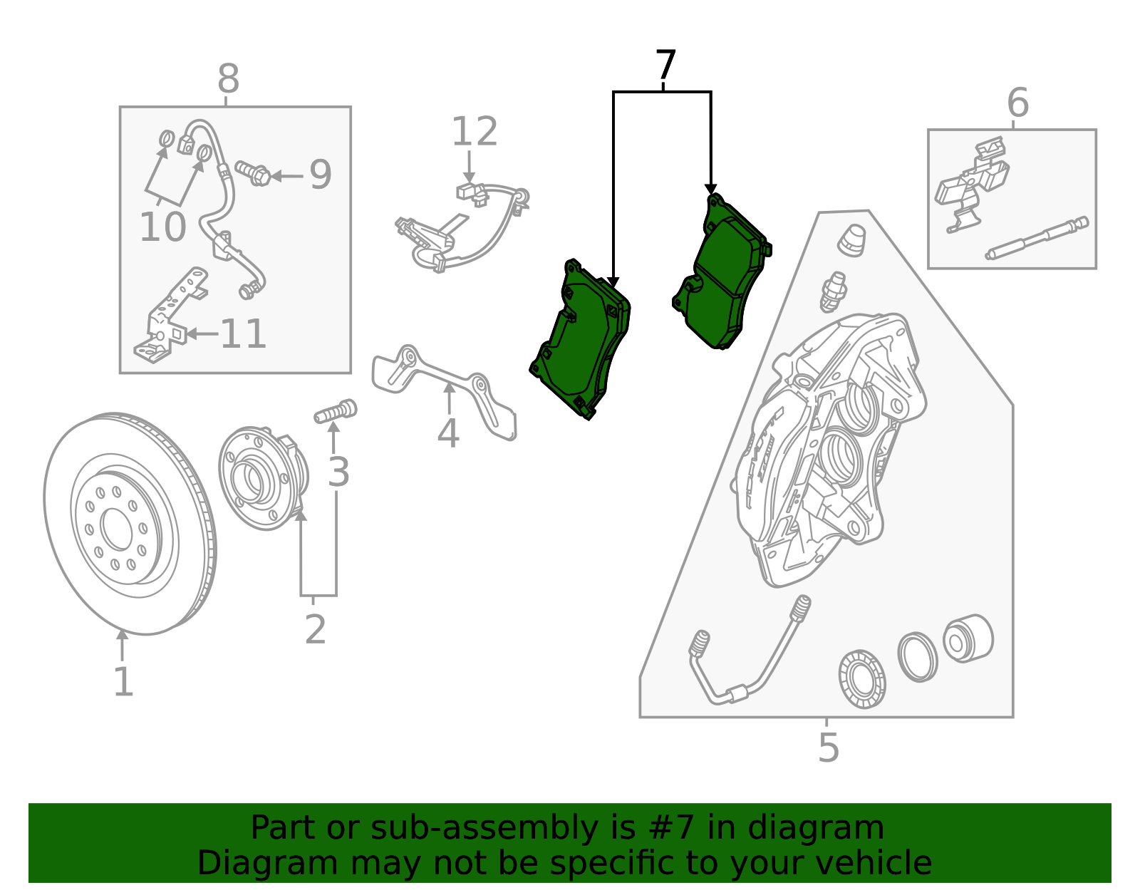84777509 - Rear Disc Brake Pad Set 2020-2024 Chevrolet Corvette | GM ...