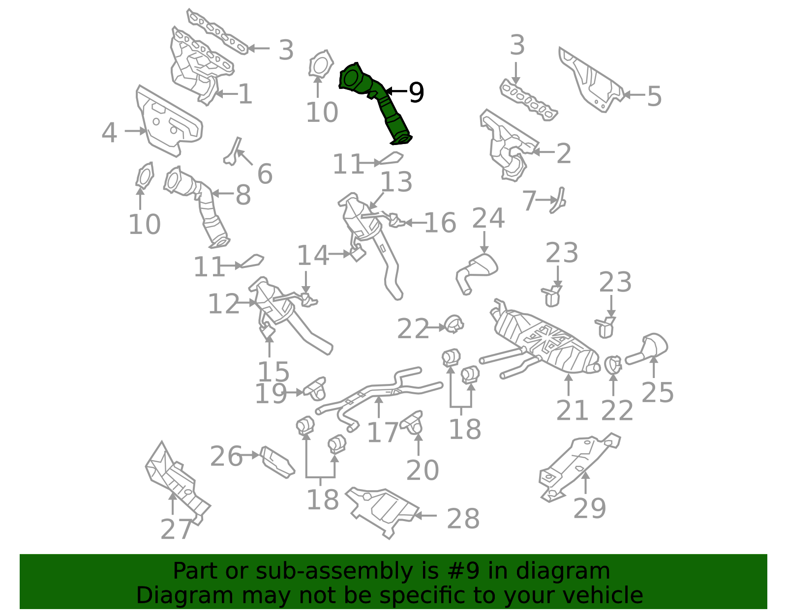 2008-2010 Porsche Cayenne Catalytic Converter 955-113-021-CX | OEM ...
