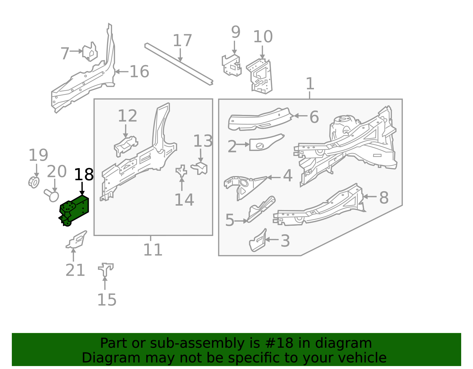 2016-2025 Volvo XC90 Frame Rail 32427297 | TascaParts.com