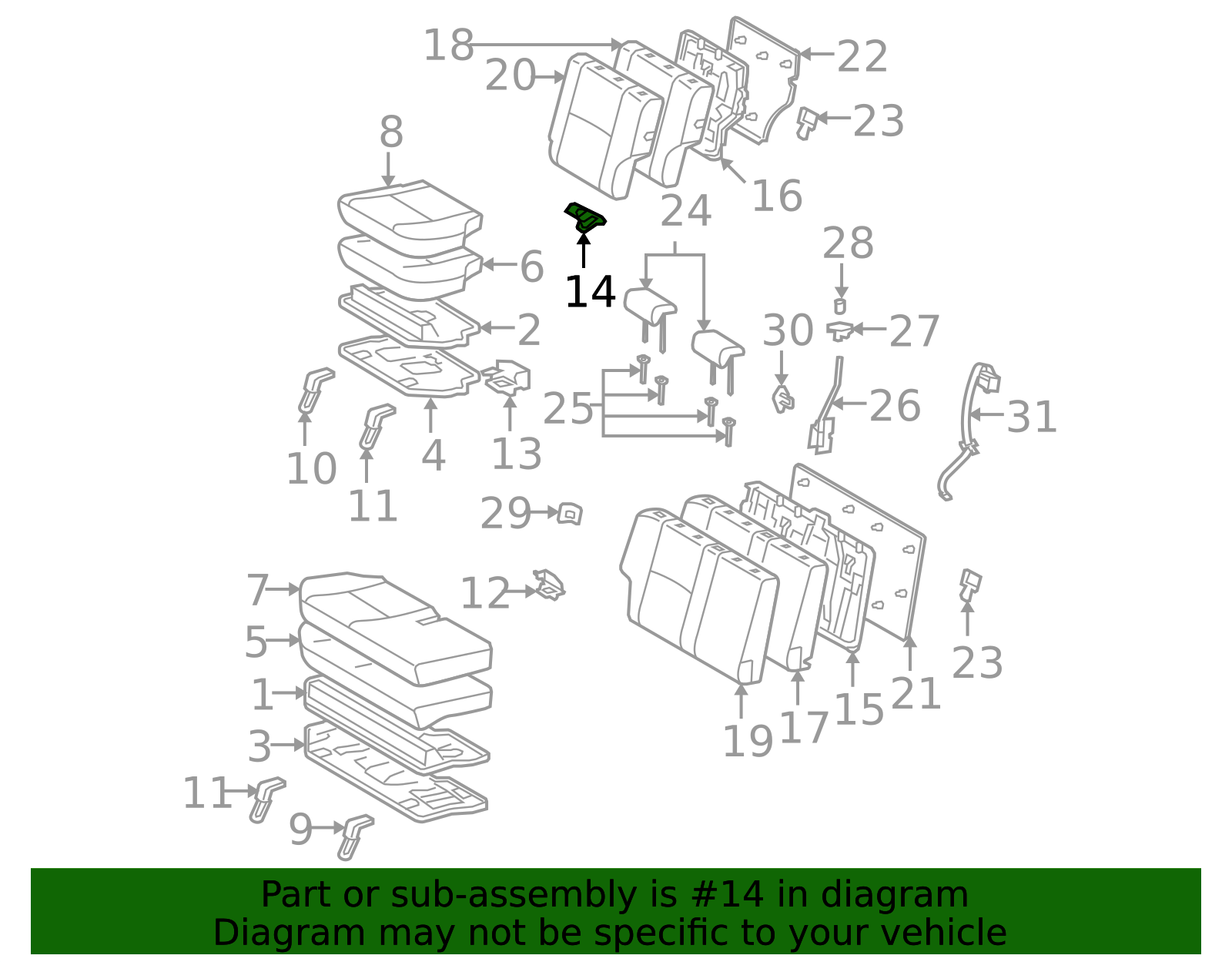 2007-2014 Toyota FJ Cruiser Upper Hinge 71305-35070 | MotorMotor
