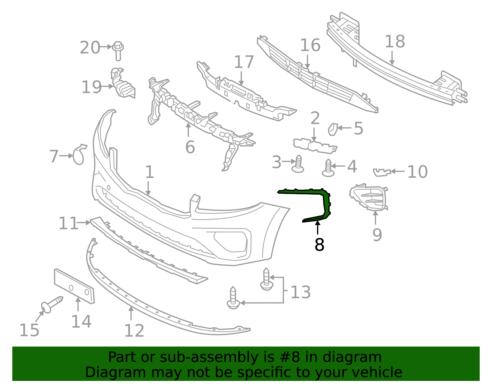 2019-2021 Kia Sedona Trim Molding - Driver's Side (LH) 86563-A9UA0 ...