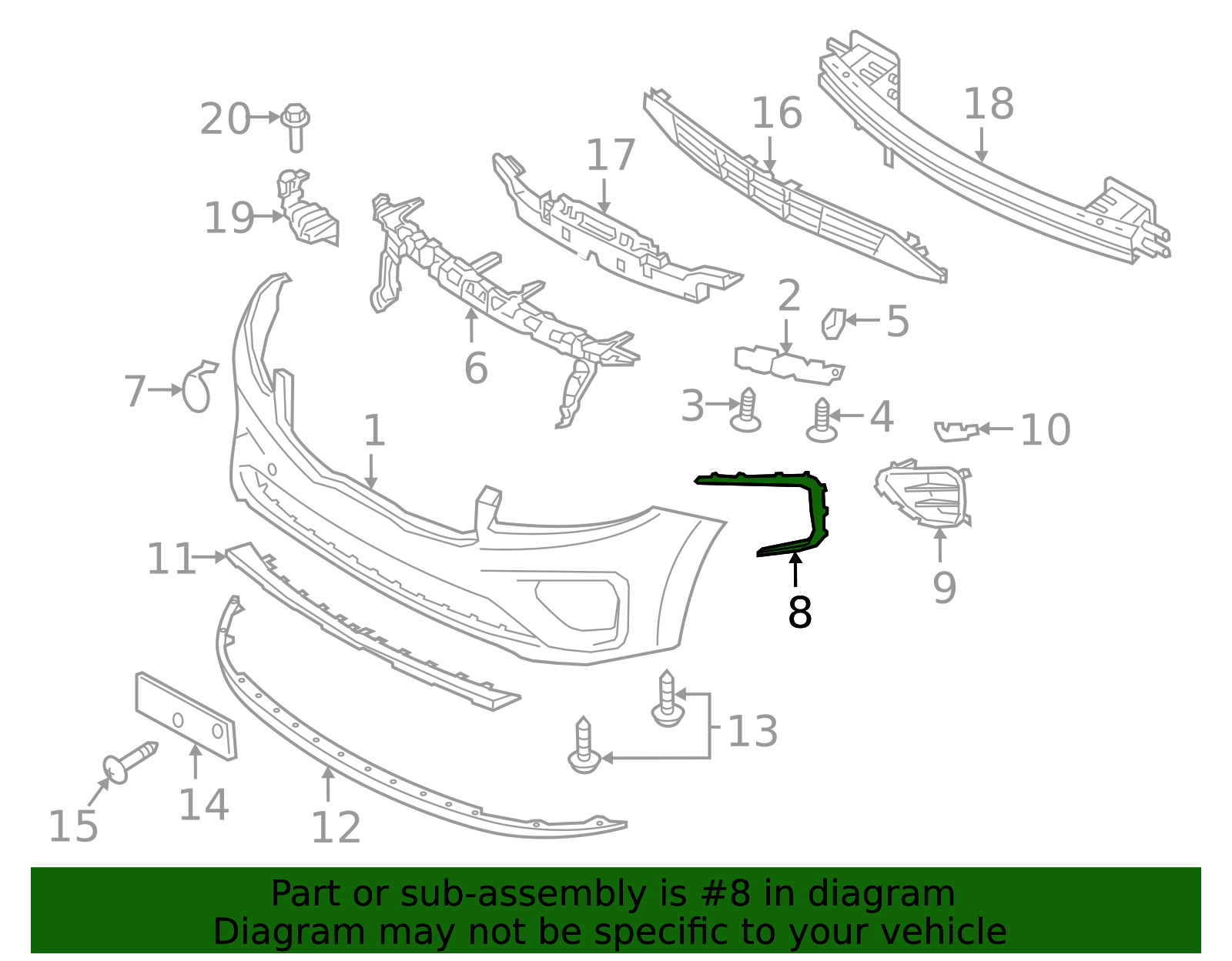 2019-2021 Kia Sedona Trim Molding - Driver's Side (LH) 86563-A9UA0 ...