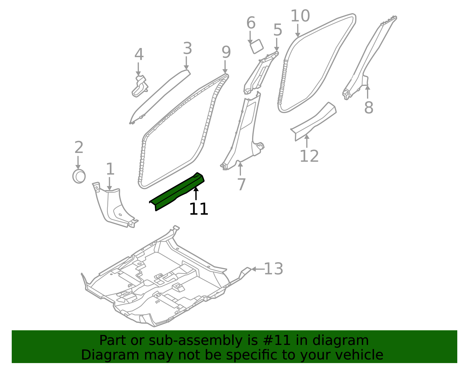 769B5-6LB0A - Front Sill Plate Official Nissan Parts Store