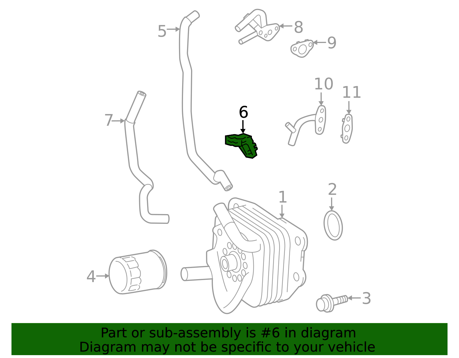 165E1-F0010 - Water Outlet Hose Retainer Bracket 2024-2025 Toyota ...