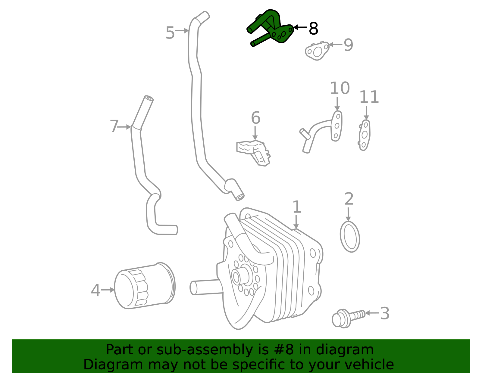 2024-2025 Toyota Tacoma Water Inlet Pipe 16268-F0100 | MotorMotor