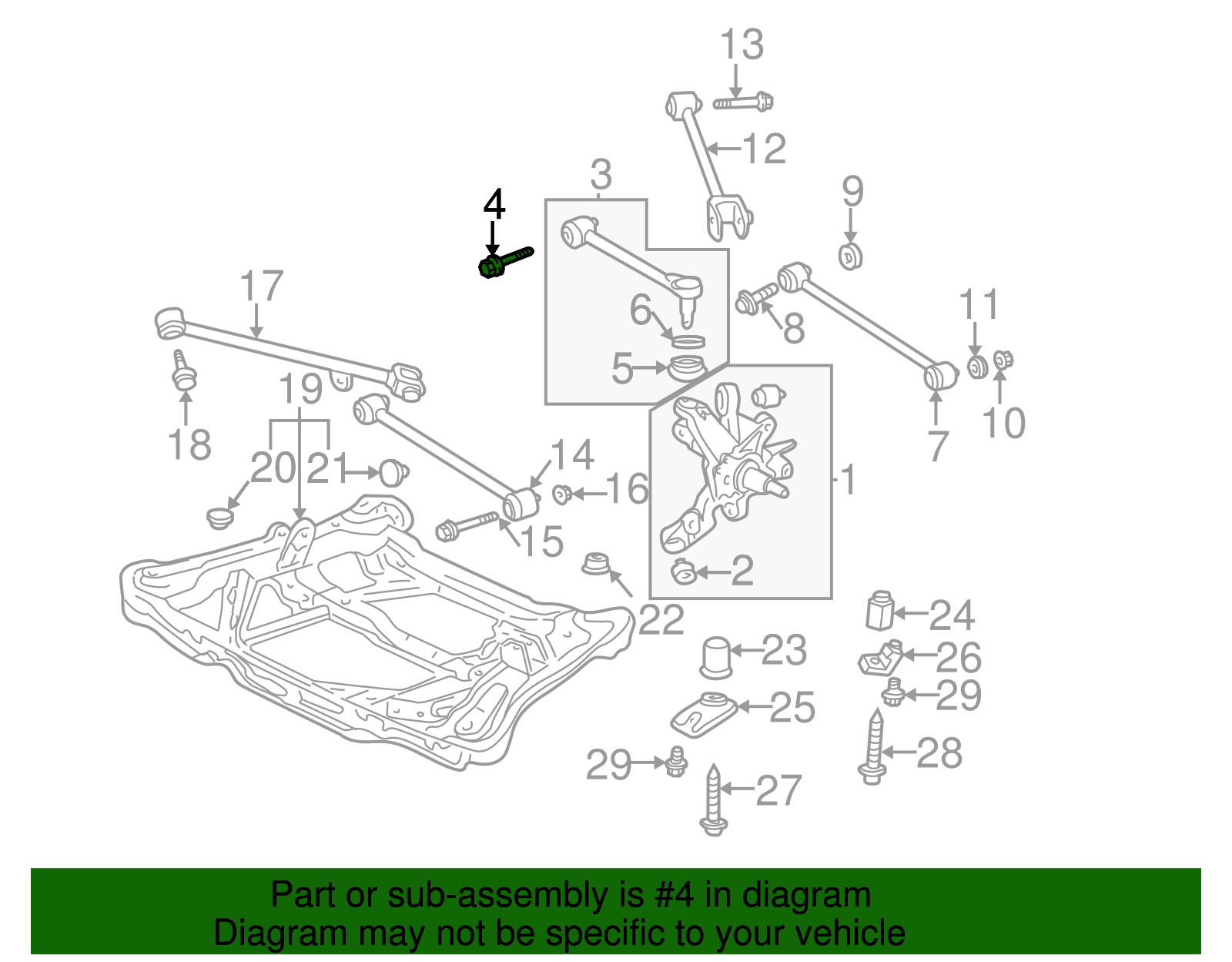 90184-SDA-A00 - Upper Arm Bolt 2007 Honda Accord | Honda Parts Online
