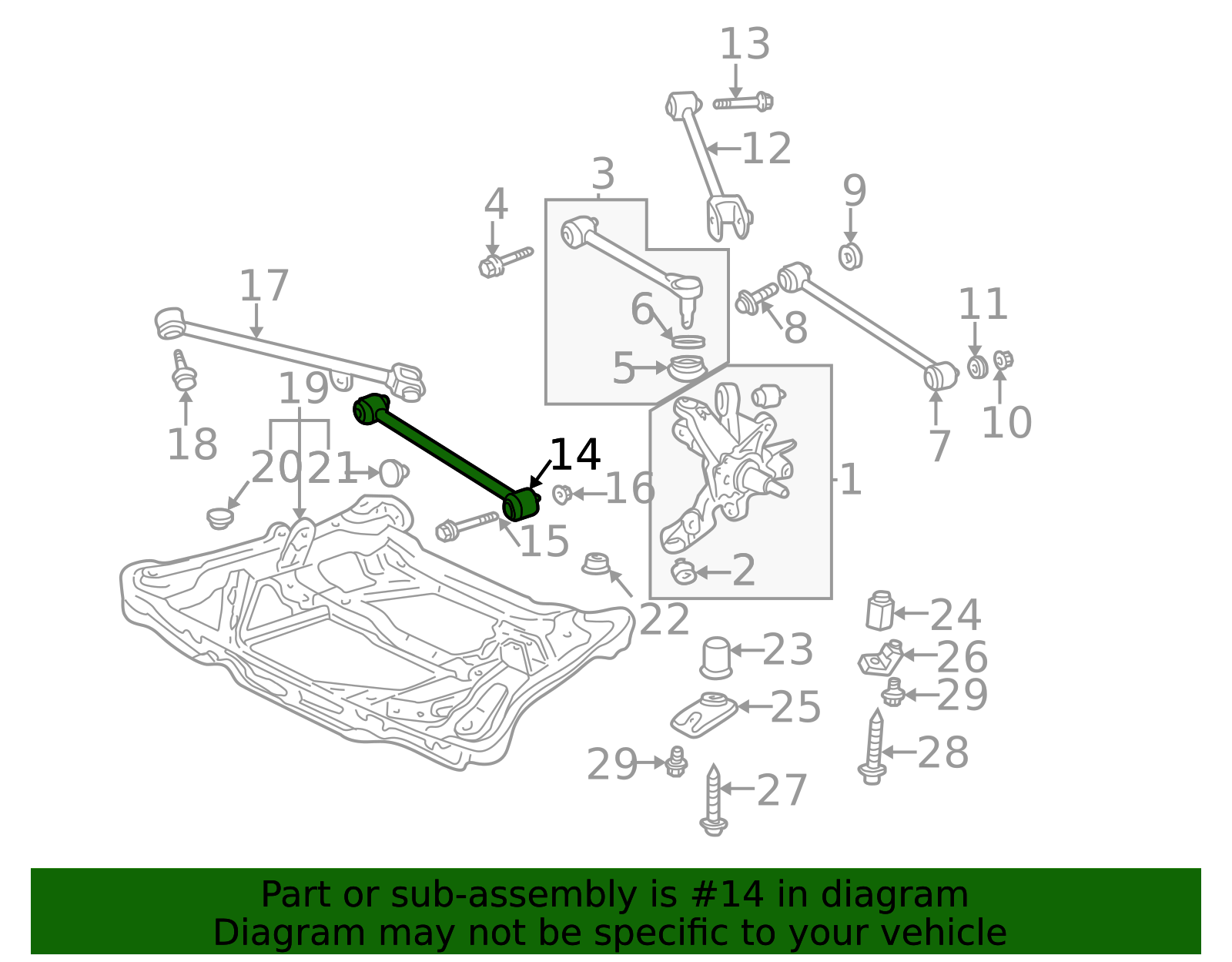 52350-SDA-A00 - Lower Arm 2003-2007 Honda Accord | Honda Parts Online