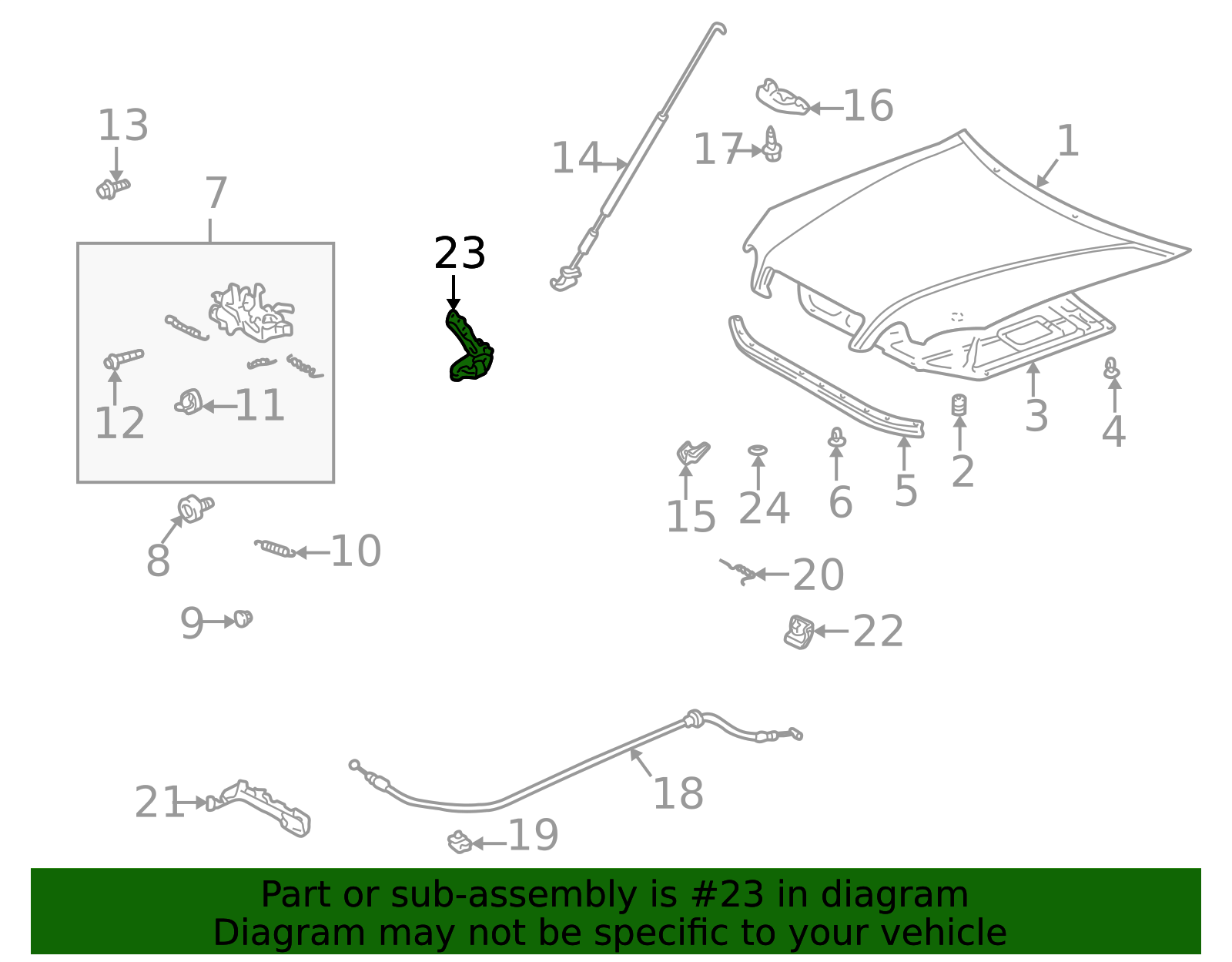 53420-53010 - High-Quality Hood Hinge for 2001-2005 Lexus IS300 ...