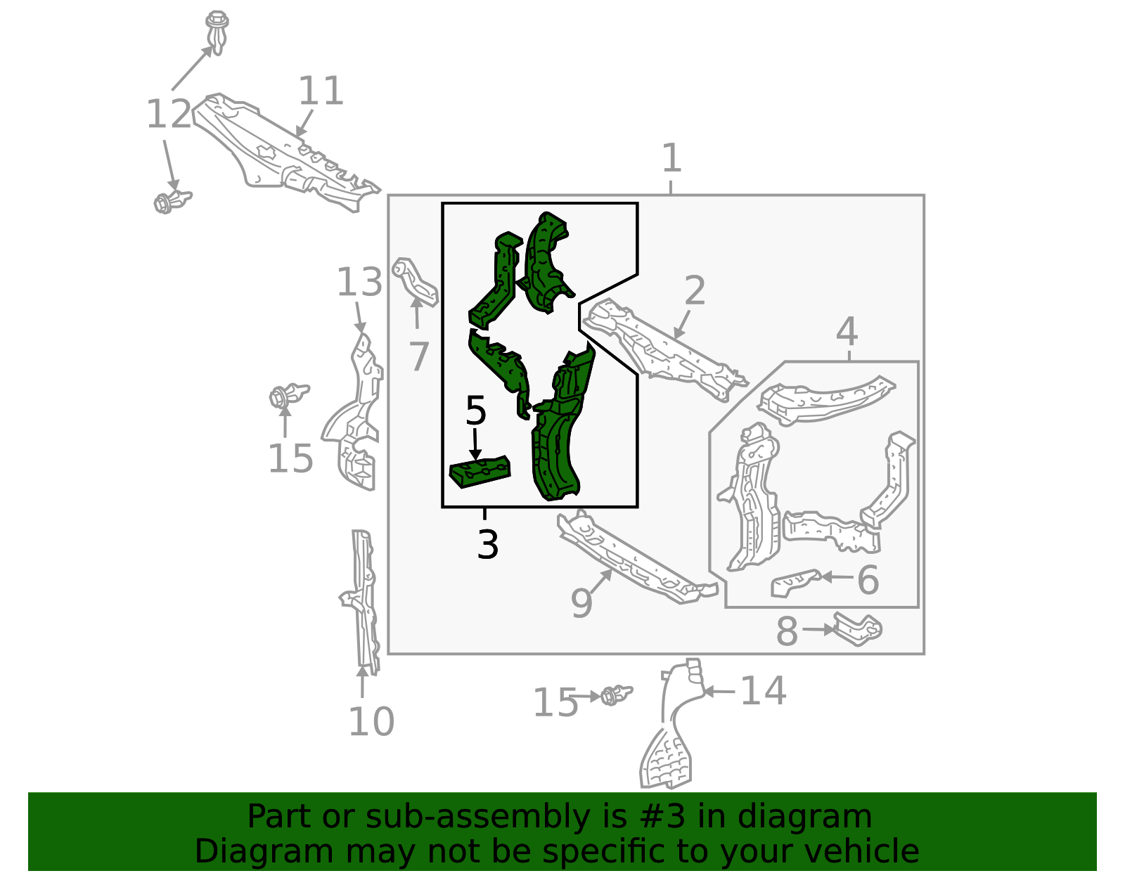 2004-2009 Lexus Side Support 53202-0E011 | OEM Parts Online