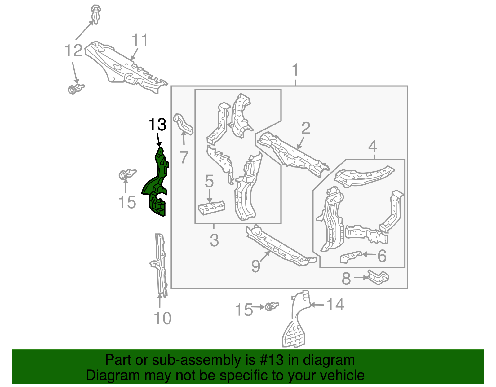 53293-0E010 - Deflector 2004-2009 Lexus | Lexus Parts Outlet