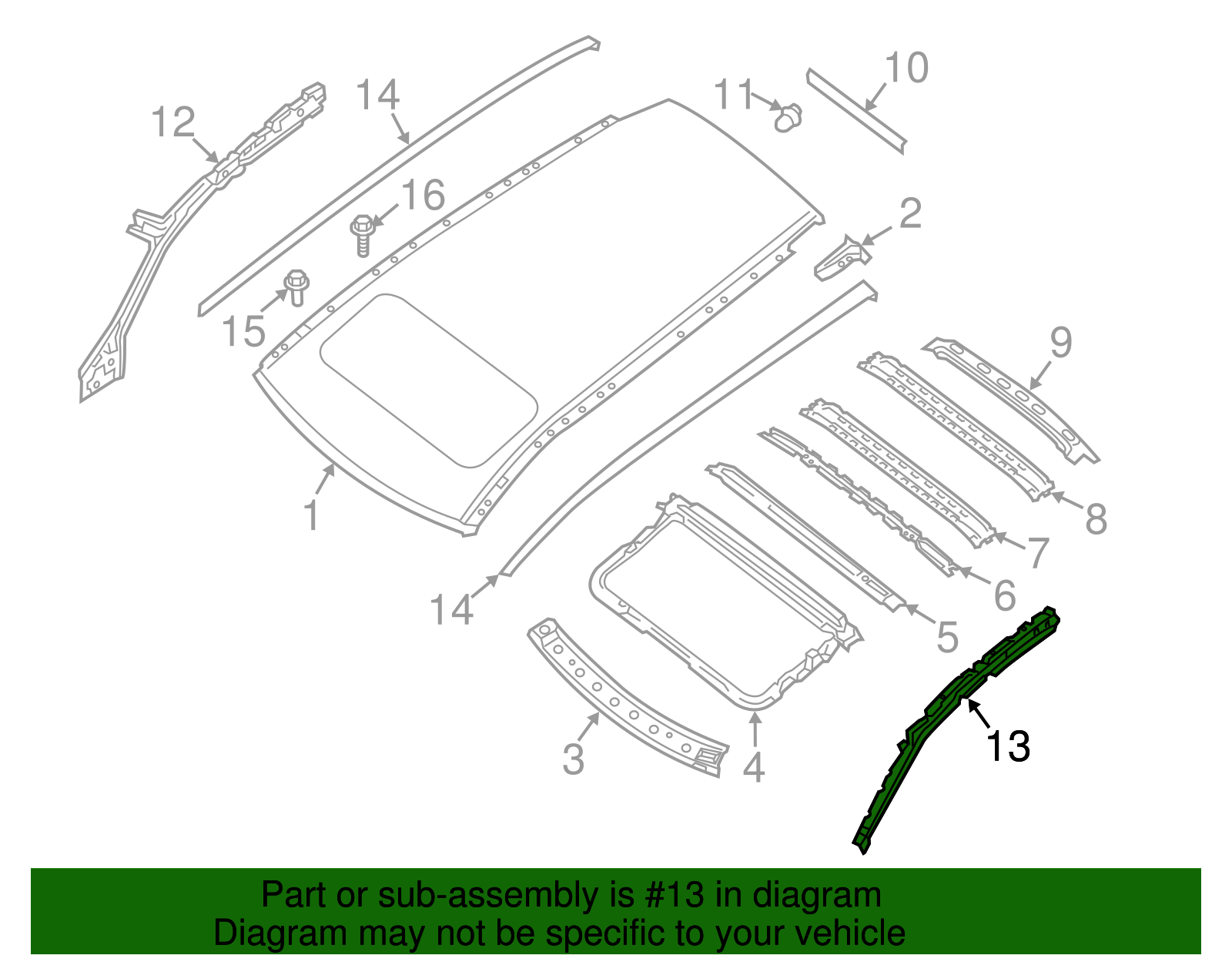 2015-2020 Infiniti QX60 Outer Rail G6314-9NBMA | Faulkner Infiniti of ...