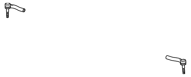 2019-2025 GM (Replaces 84179762) Driver Side Steering Linkage Outer Tie ...