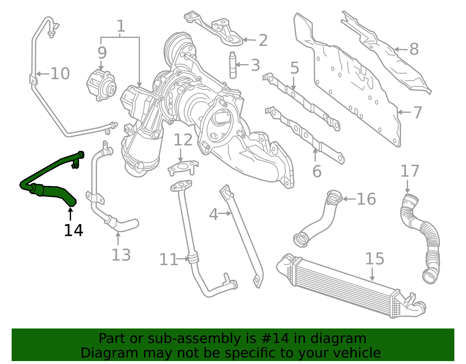 14056HG02D - Water Return Tube 2017-2019 INFINITI QX30 | Infiniti of ...