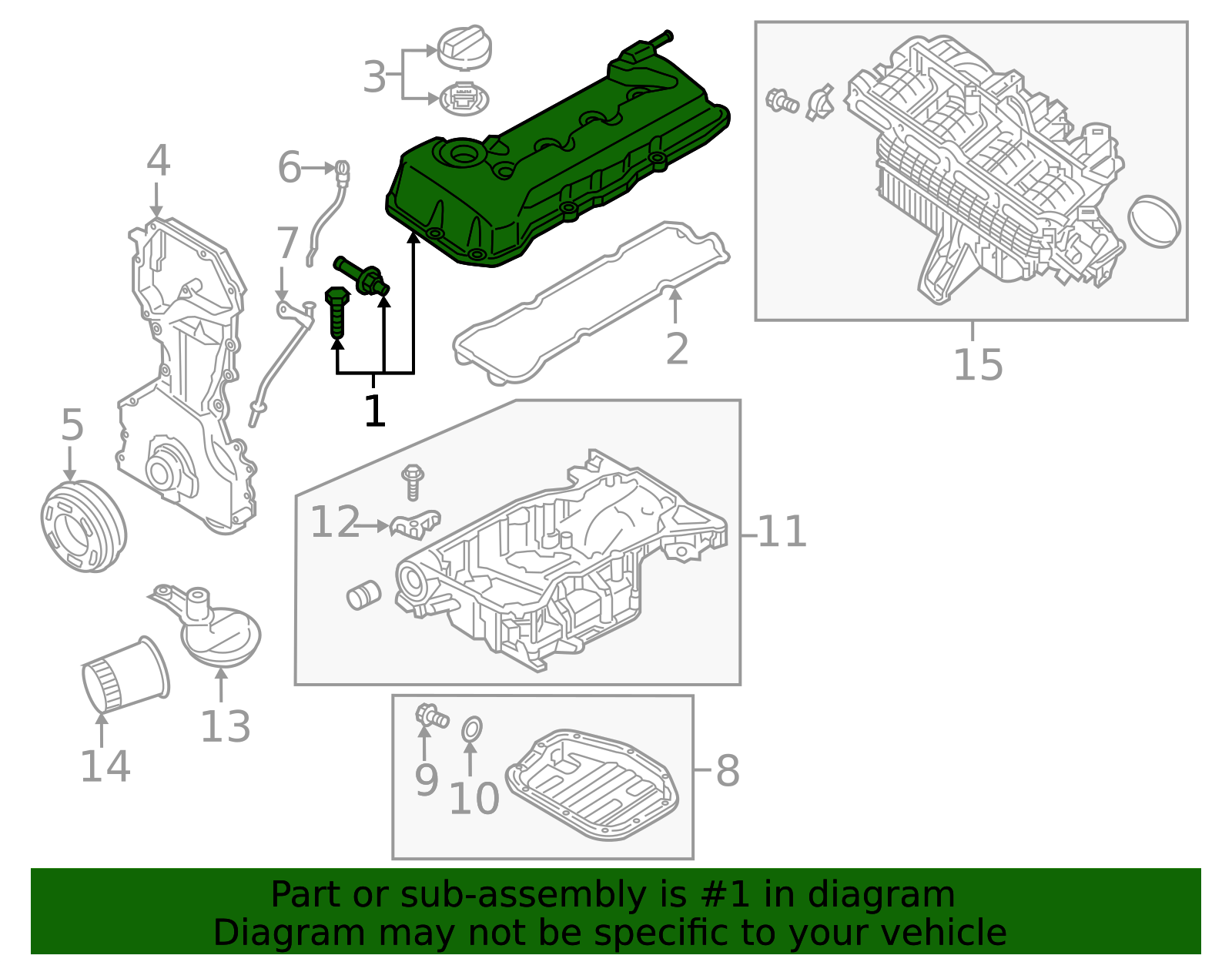 13264-3KY0A - Valve Cover 2013-2017 Nissan | Official Nissan Parts Store