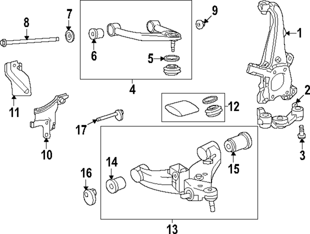 2025 Toyota 4Runner Suspension Control Arm 48630-0W020 | OEM Parts Online