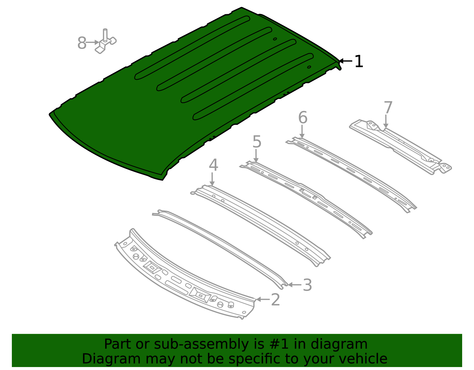 2020-2022 Kia Soul Roof Panel 67111-K0000 | OEM Parts Online