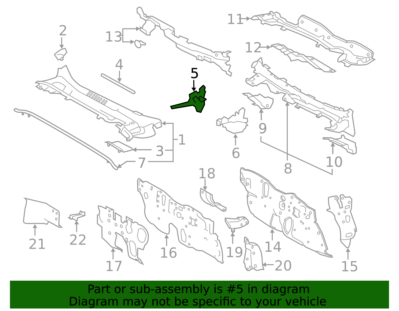 2023-2025 Toyota Cowl Cover Seal 55737-12160 | Toyota San Diego Parts