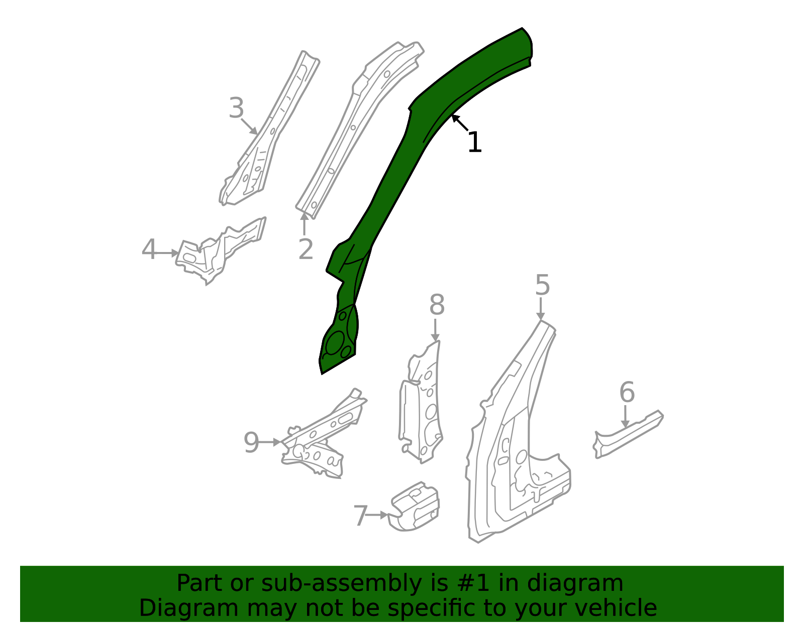 SU003-09487 - 2022-2024 Toyota GR86 - Windshield Pillar | Nucar Toyota ...
