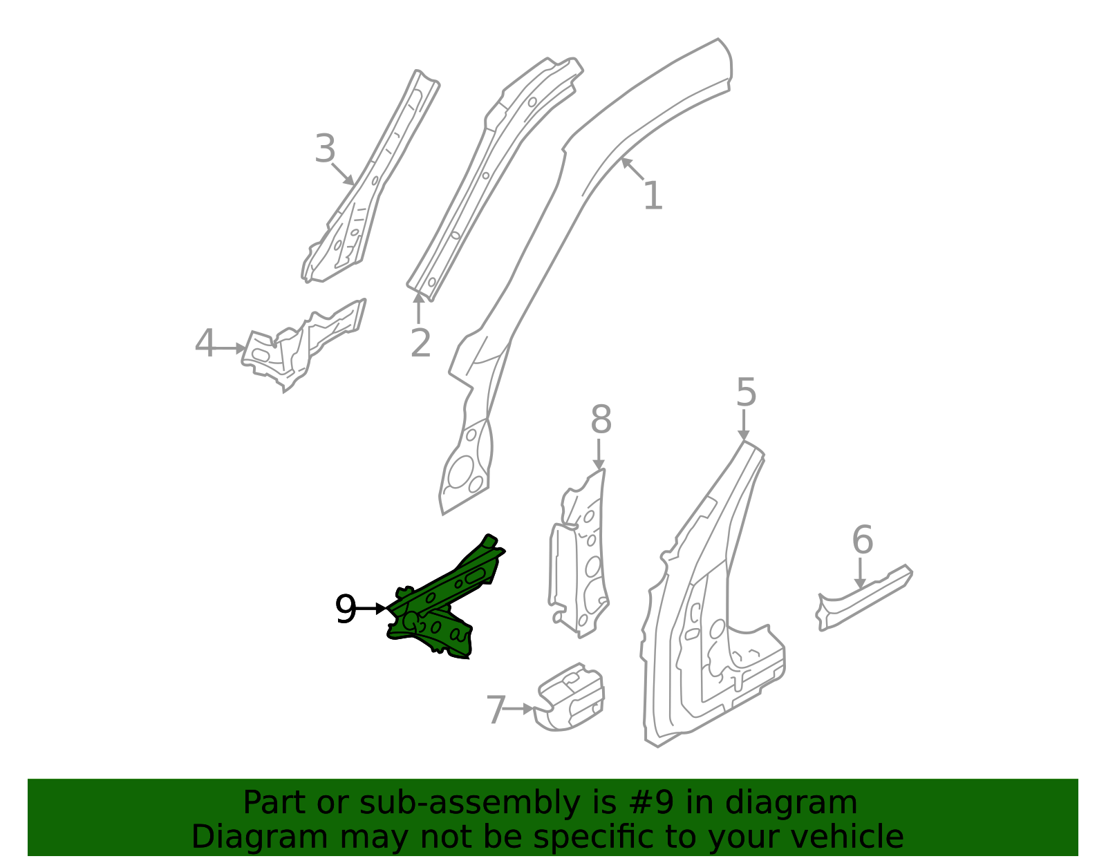 SU003-09090 - High-Quality Body A-Pillar Brace for 2022-2025 Toyota ...