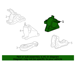 95136669 - Passenger Side Engine Mount 2013-2015 Chevrolet | GM Parts ...