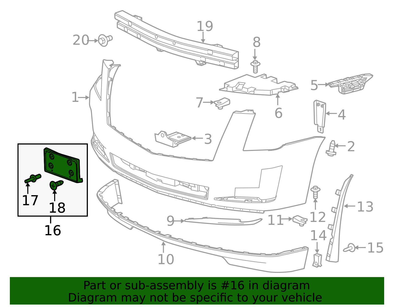 Buy Genuine GM Auto Parts - Bracket (Part # 23116118) | GM Parts Store