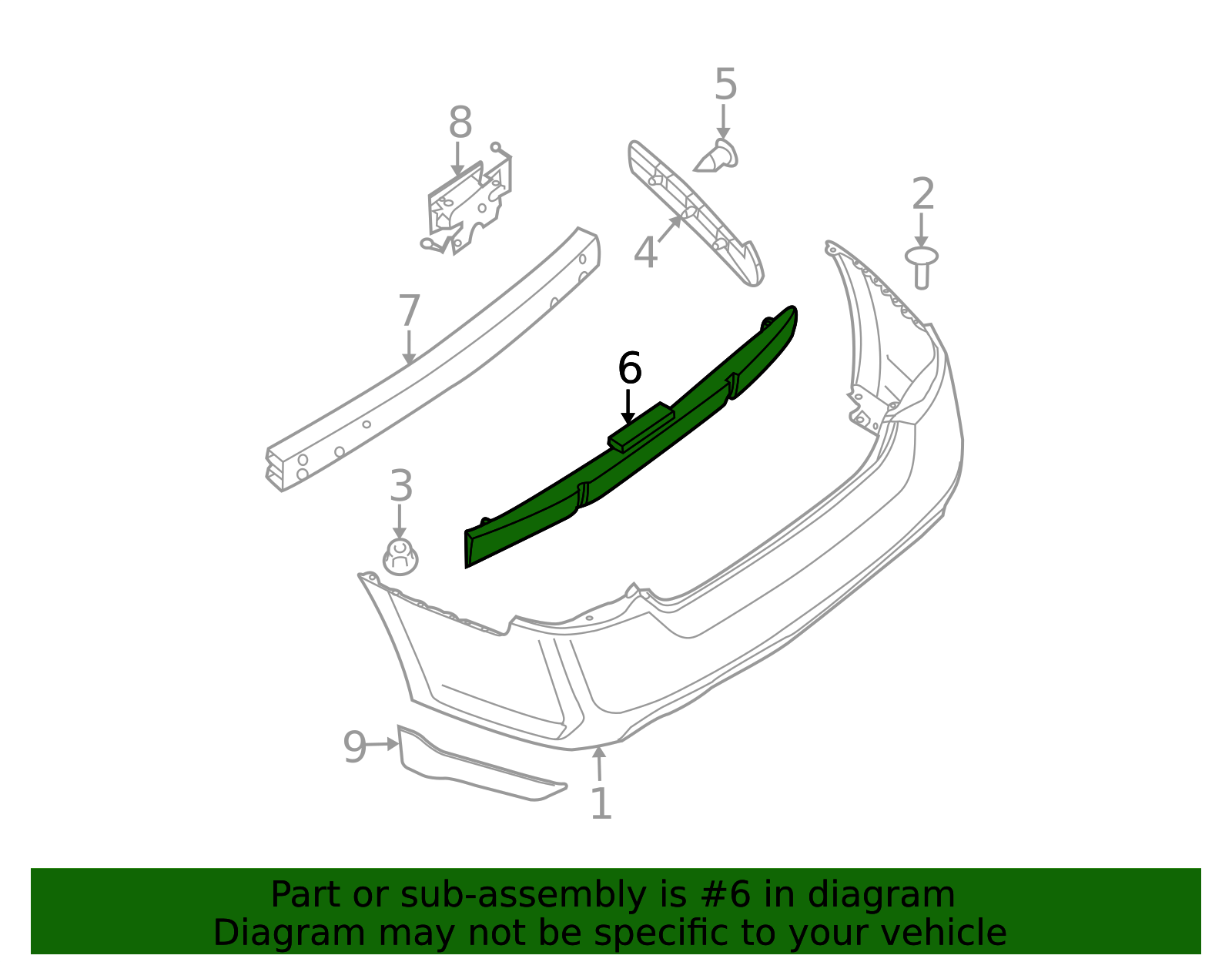 85090-9N00A - Energy Absorber Official Nissan Parts Store