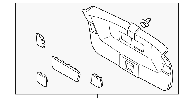 84431-TK8-A01ZA - Gate Trim Panel 2011-2017 Honda Odyssey | Honda Parts ...