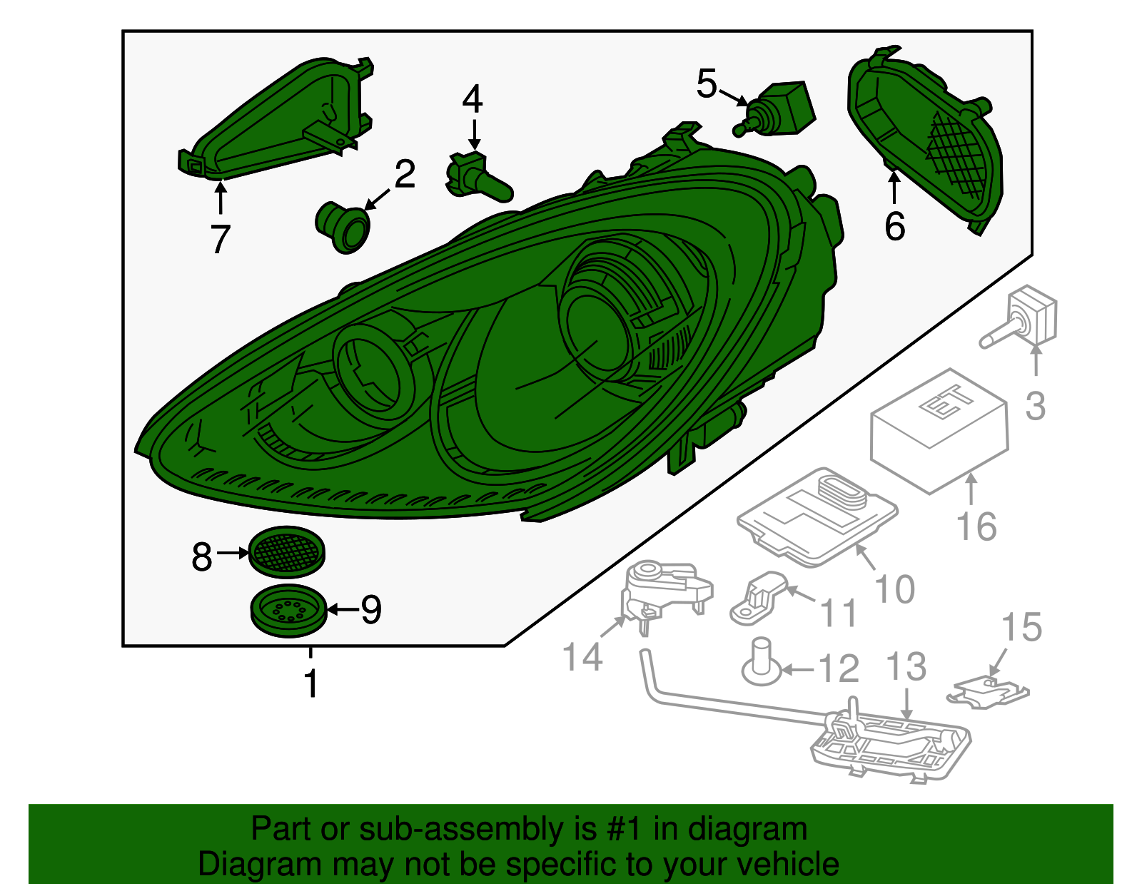 Headlight Assembly 958-631-283-22 - Bright, OEM Factory Beam ...