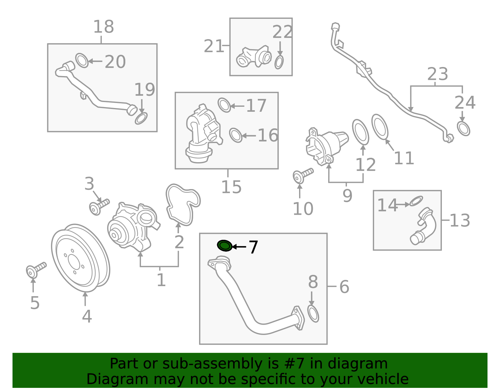 2017-2025 Porsche Water Pipe O-Ring 9A7-007-920-00 | Parts