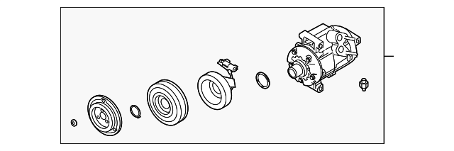 2008-2012 Ford | A/C Compressor | 9G1Z-19703-B | Walls' Ford Parts