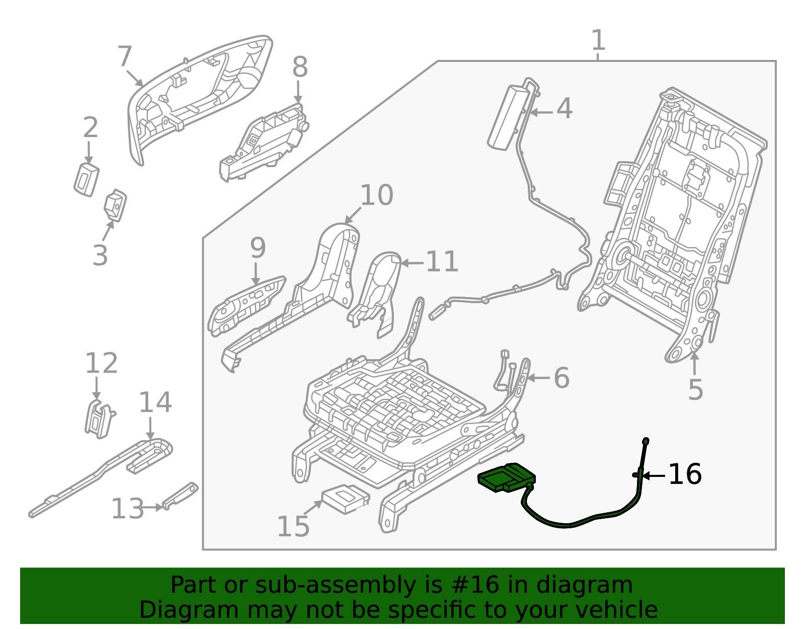 89262-R6000 - High-Quality Seat Motor for 2024-2025 Hyundai Santa Fe | AutoNation Parts