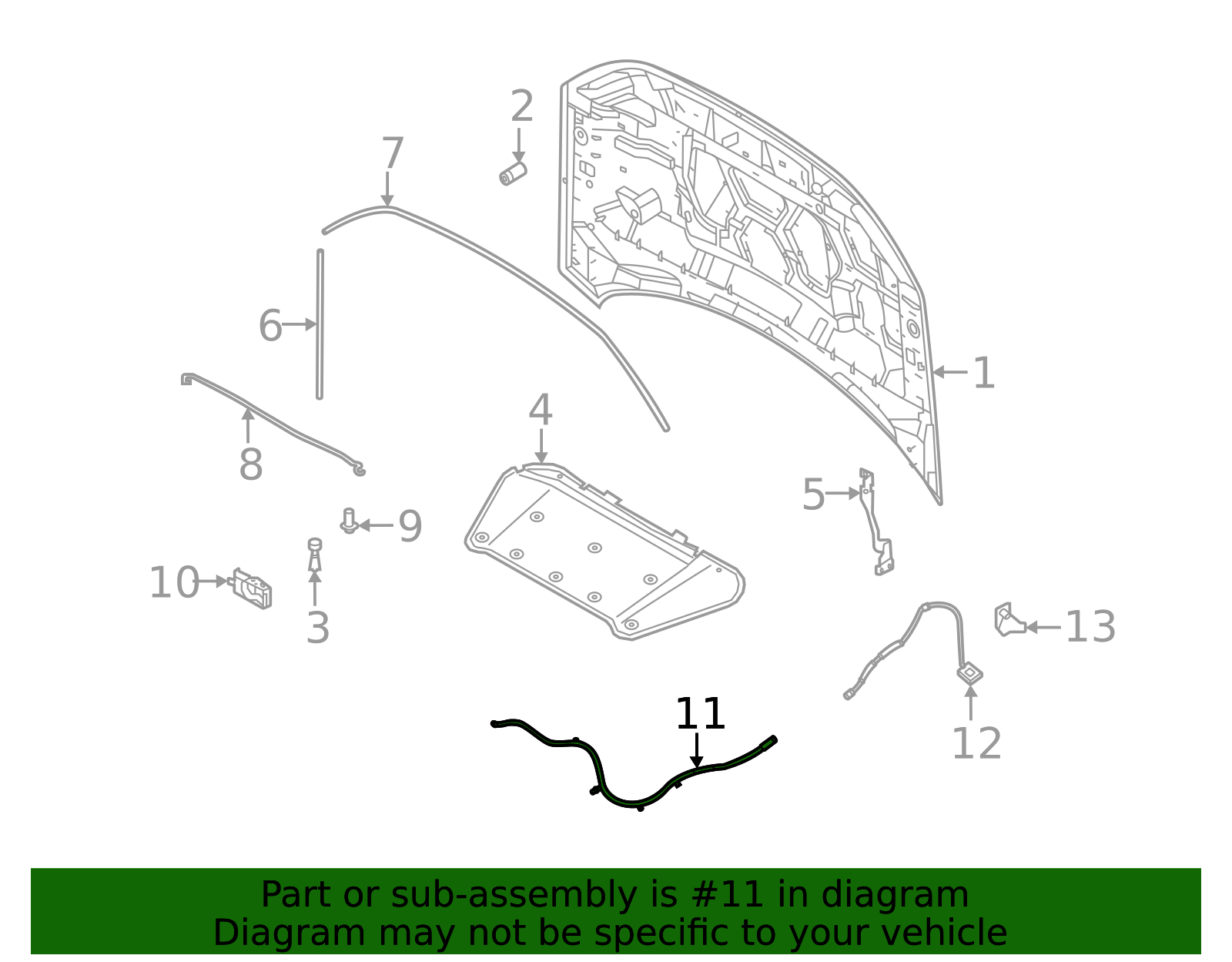 2021-2025 Ford Release Cable M1PZ-16916-C | OEM Parts Online