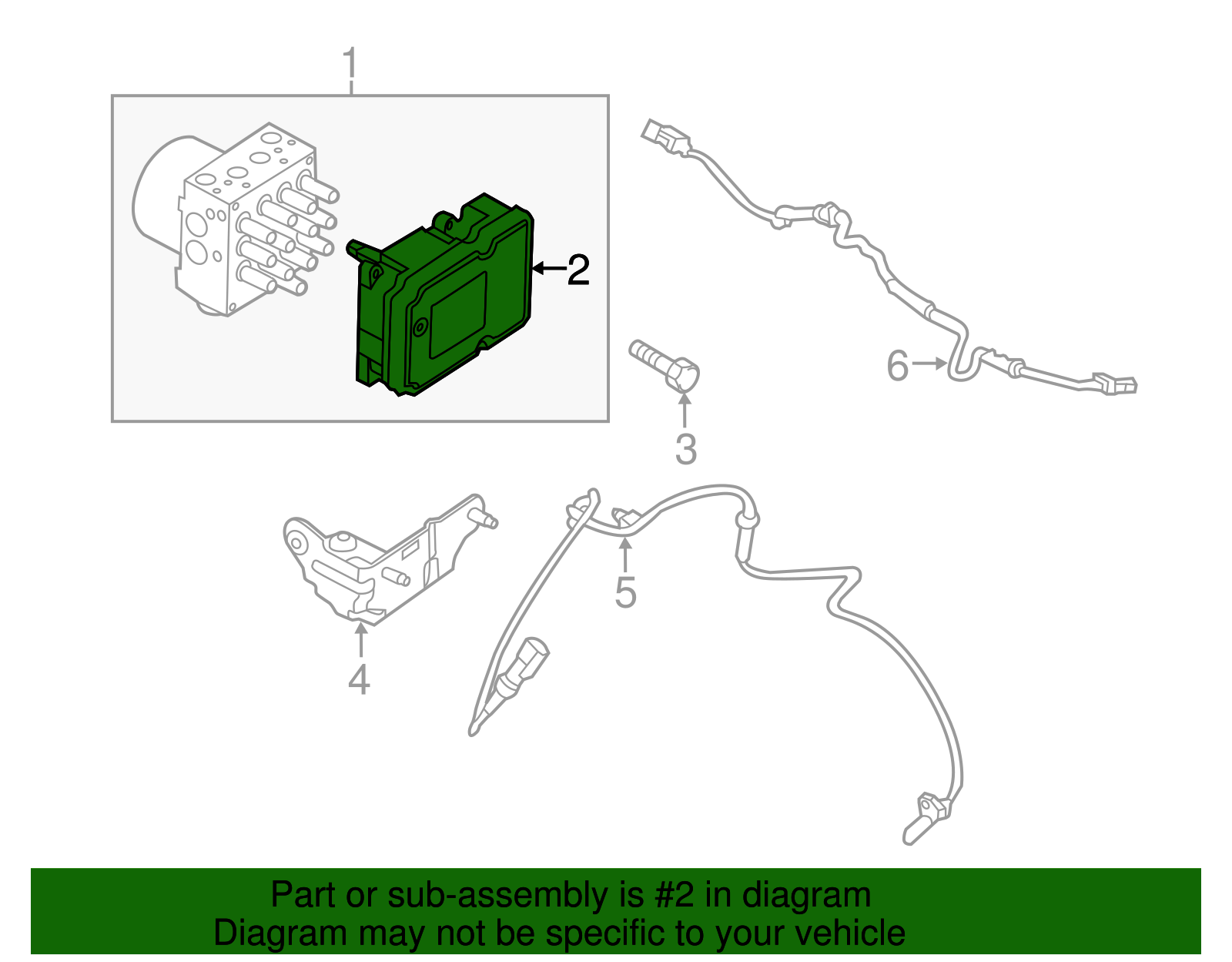 OEM Ford ABS Control Module For 2019 Ford - Part No. HB5Z-2C219-A ...