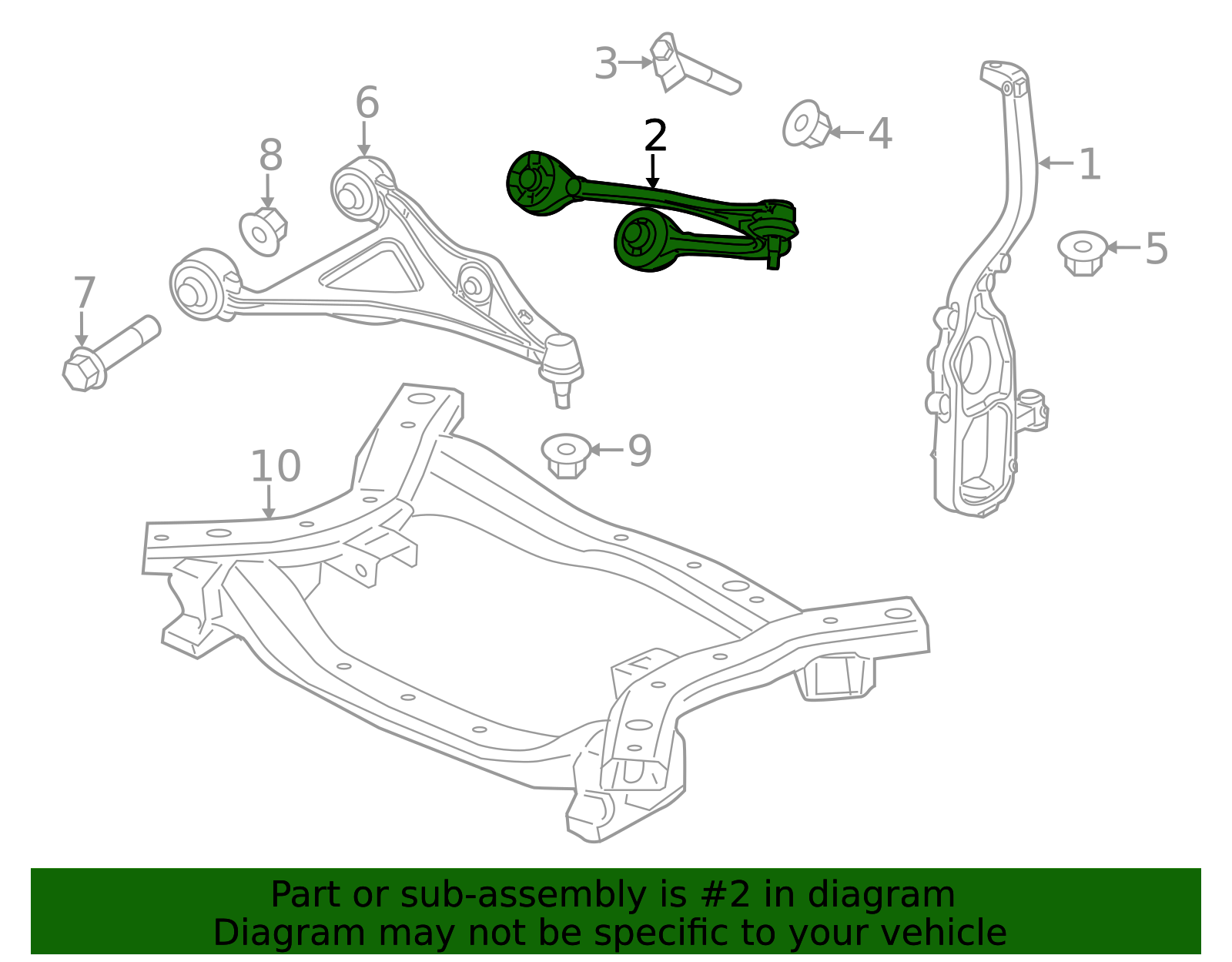 Upper Control Arm 04895668AB | Mopar Parts Canada