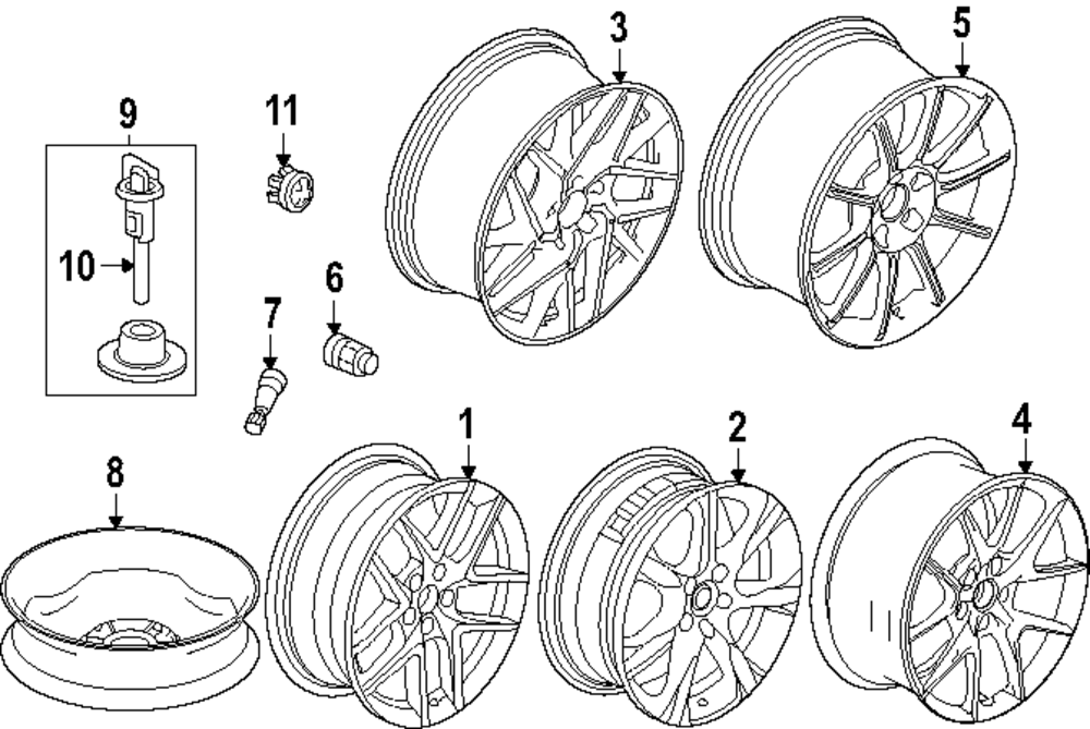 OEM 2025 Honda Civic 19-Inch Forged Alloy Wheels 08W19-T60-100 | Honda ...