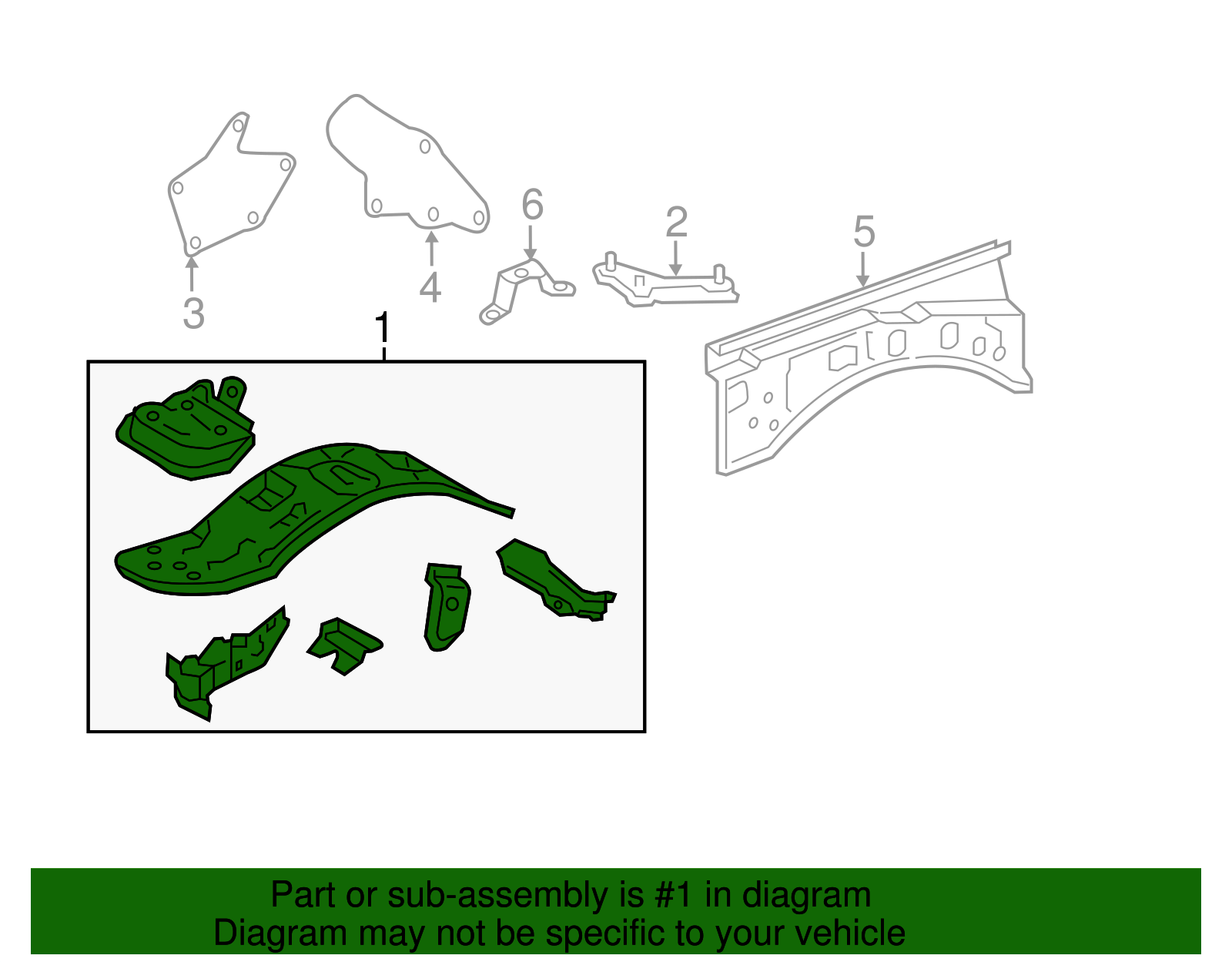 2016-2023 Toyota Tacoma Apron Assembly 53707-04900 | OEM Parts Online