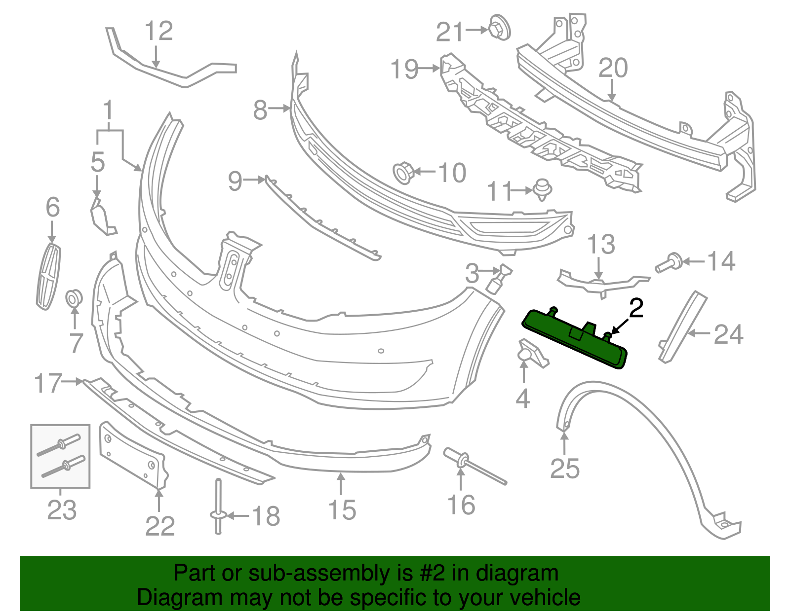 2016-2018 Lincoln MKX Outer Support - Driver's Side (LH) FA1Z-17C947-B ...